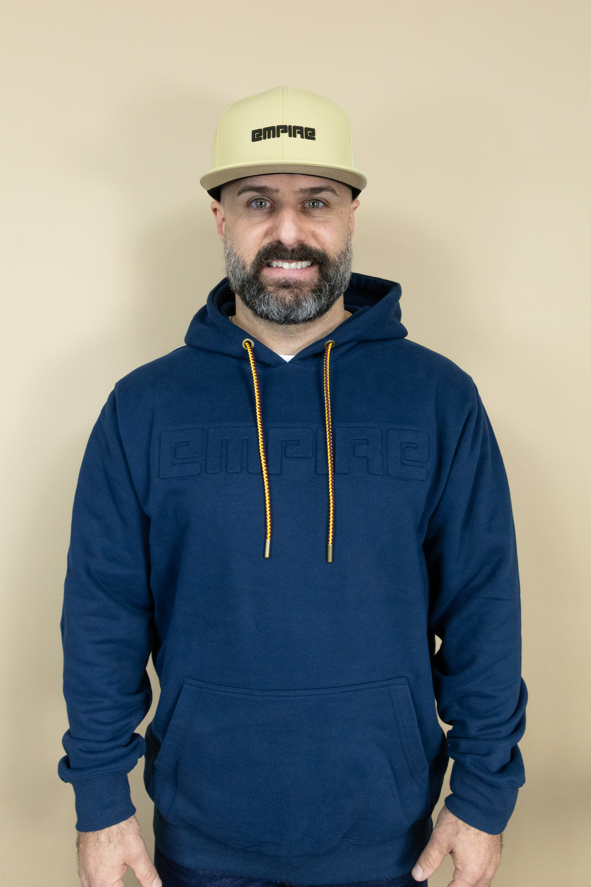 Heavyweight Brushed Embossed Logo Hoodie – Empire